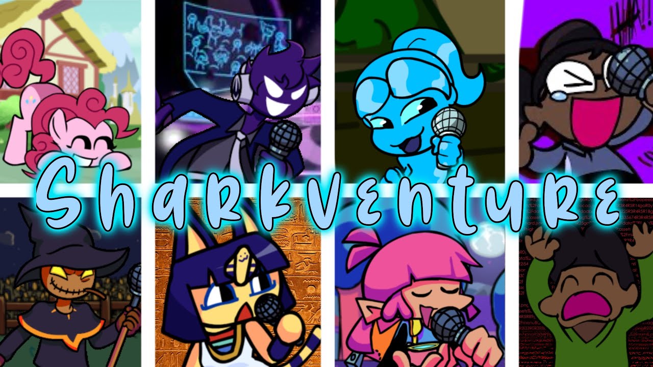 Sharkventure - FNFHoloFunk but Every Turn the Character Singing Changes ...