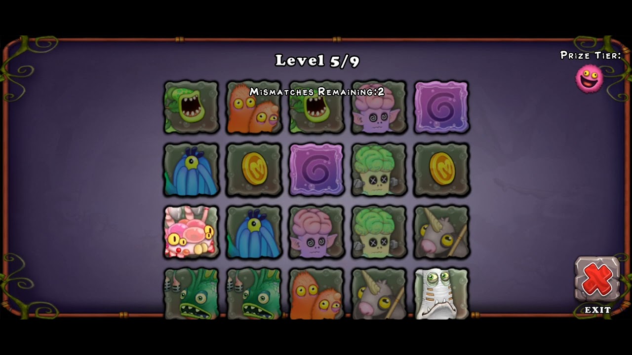 Complete Psychic Island Memory Game | #mysingingmonsters #msm - YouTube