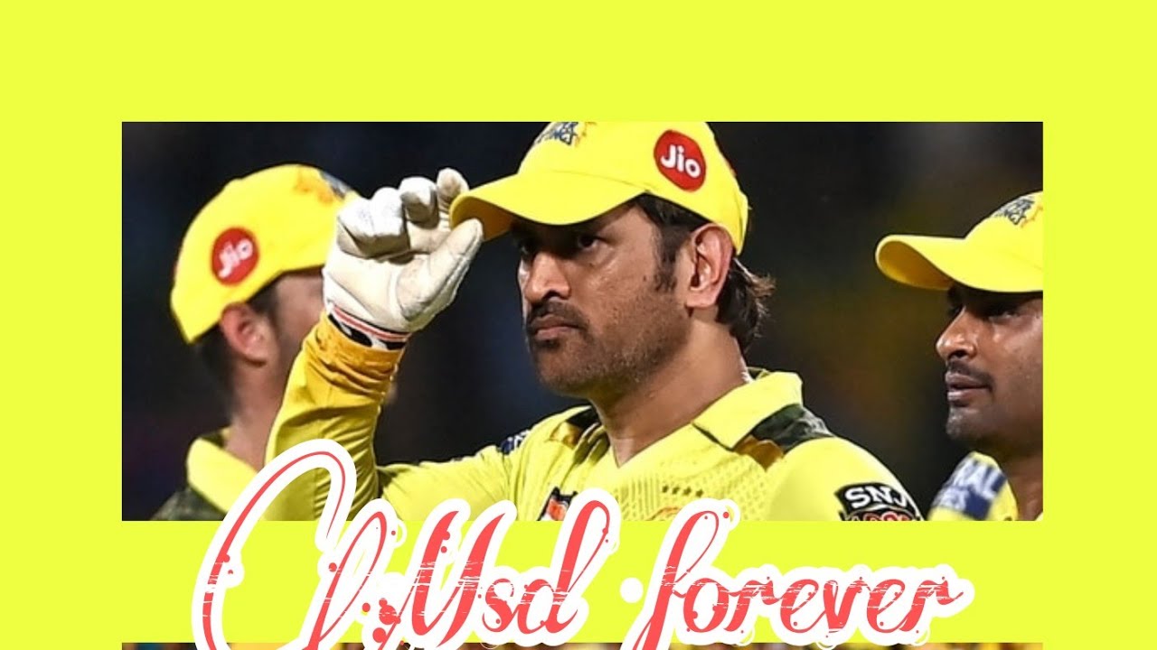 CHENNAI SUPER KINGS #anbuden Msd forever #7 - YouTube