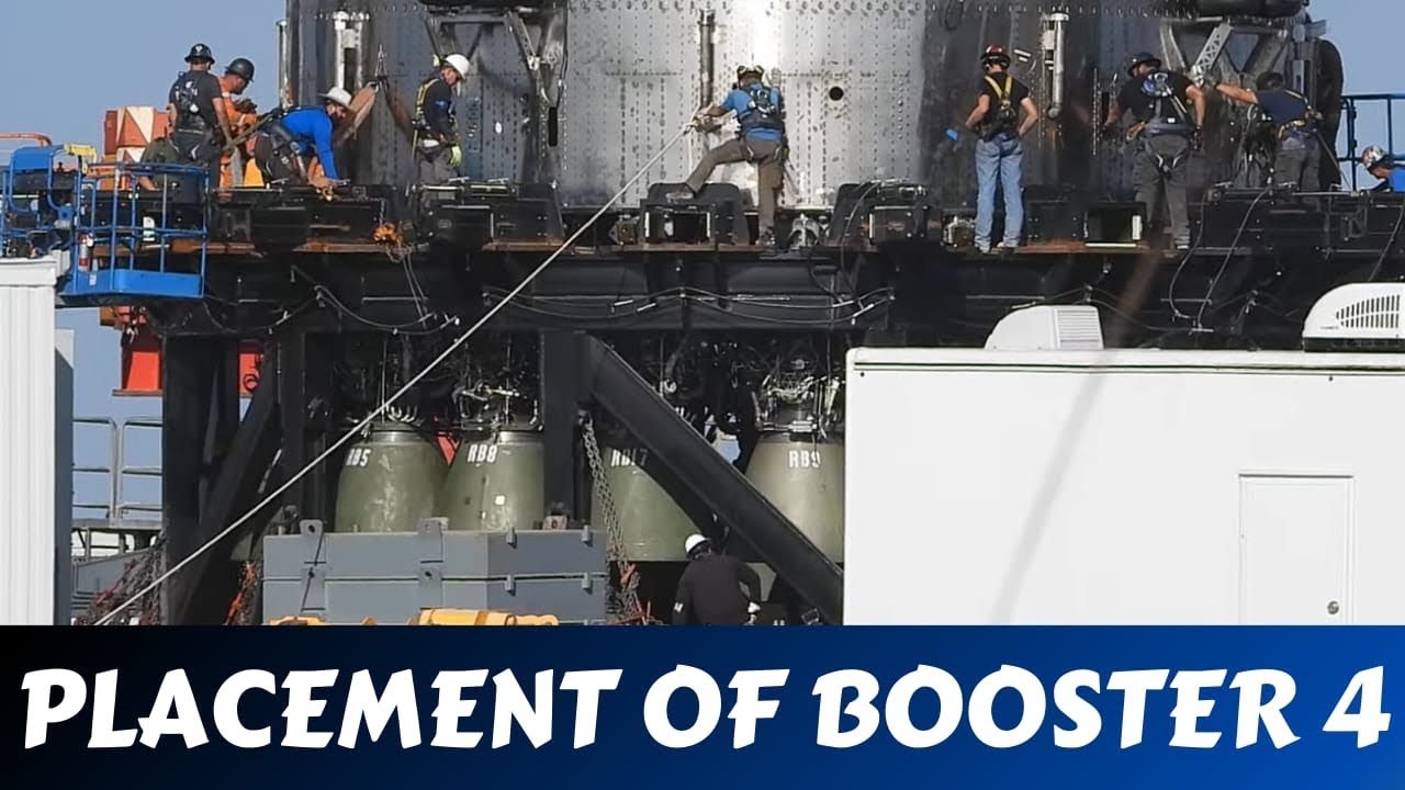 Booster 4 off Orbital Launch Table, SpaceX Starbase Boca Chica, TX ...