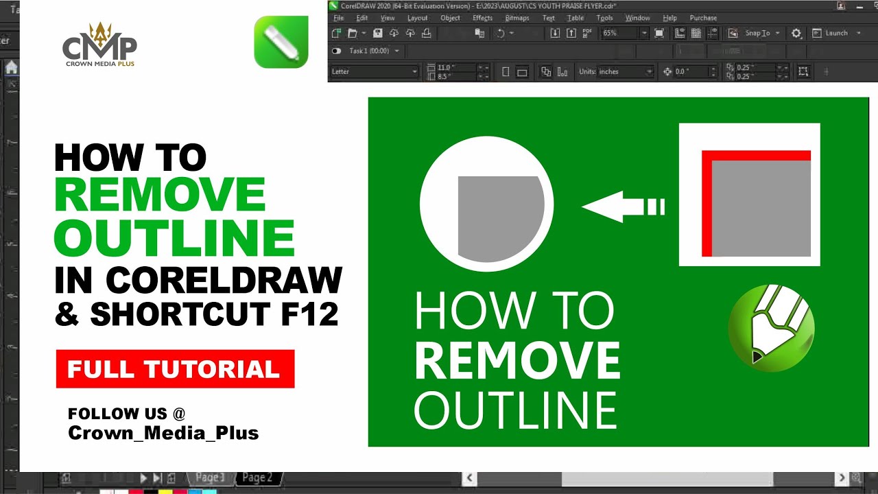 How To Remove Outline In Coreldraw YouTube How To Remove Outline In Coreldraw YouTube