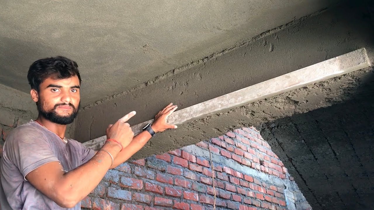 न्यू बीम प्लास्टर बटन में कैसे होता है __How To Do Design Beam Plaster ...