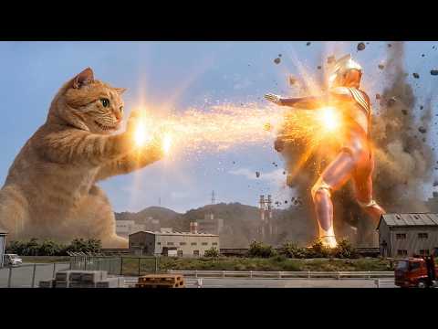 Cat VS Ultraman - Seedance 2.0