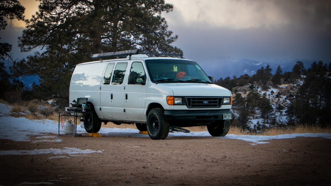 Van Life | Winter Camping in a Ford Econoline - YouTube