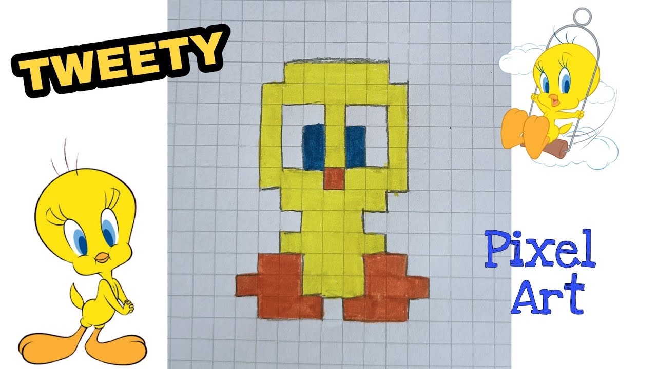 Tweety Pixel Art - Çizim #pixelart - YouTube
