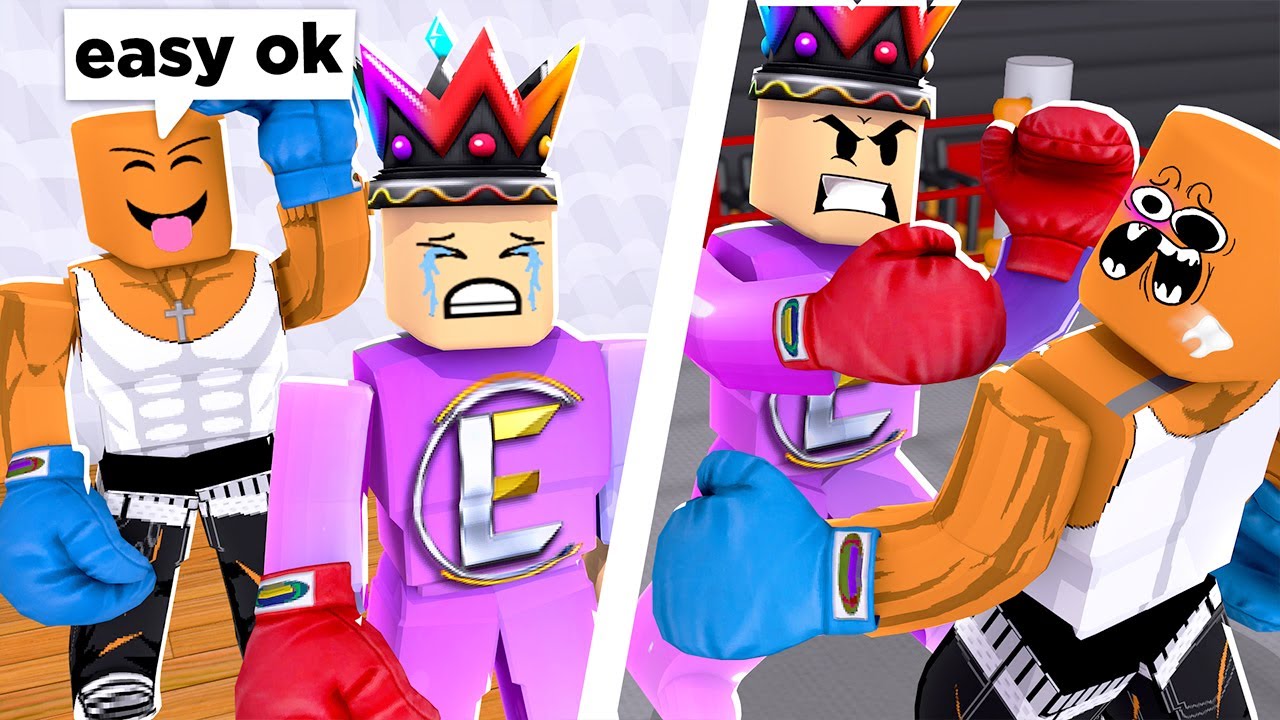 This Roblox Pro Boxer KID Thinks he's good - YouTube