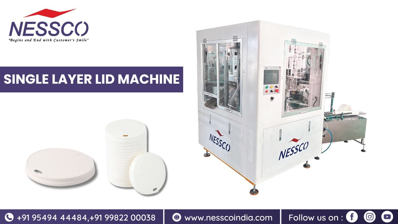 Single Layer LID Machine | Packaging Industry - YouTube