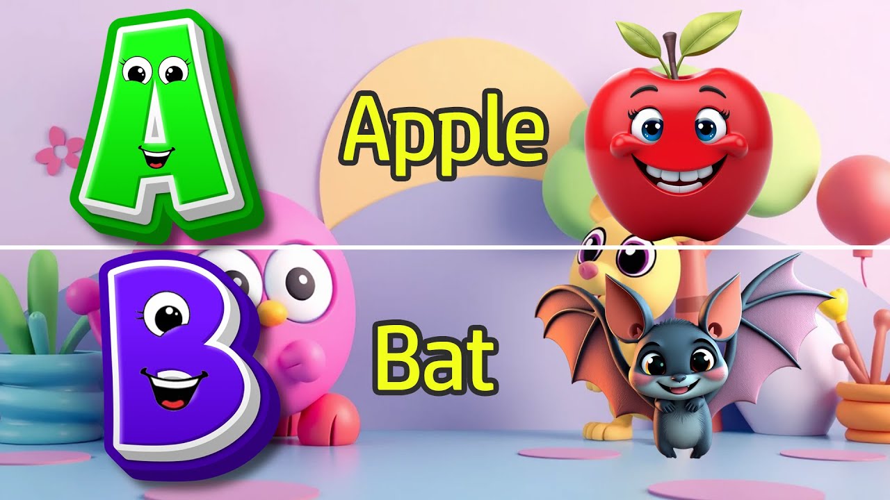 ABC Phonics Song - A for Apple, Toddler Learning Video, Nursery Rhymes ...