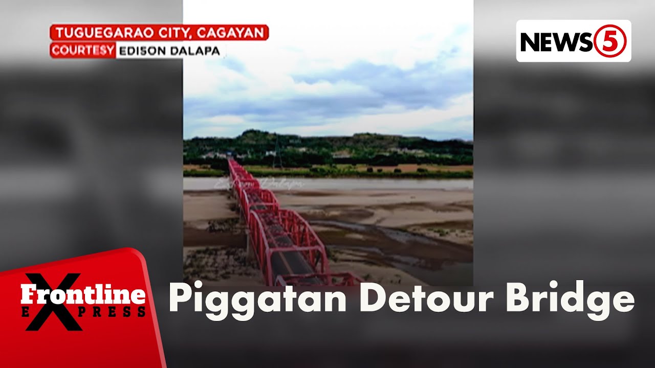 Detour para sa gumuhong Piggatan Bridge, ginagawa na | Frontline ...