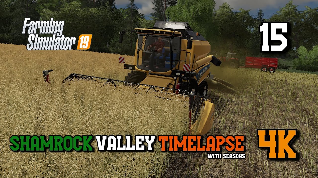 Shamrock Valley with Seasons EP15 Harvesting Winter Crops FS19 4K ...