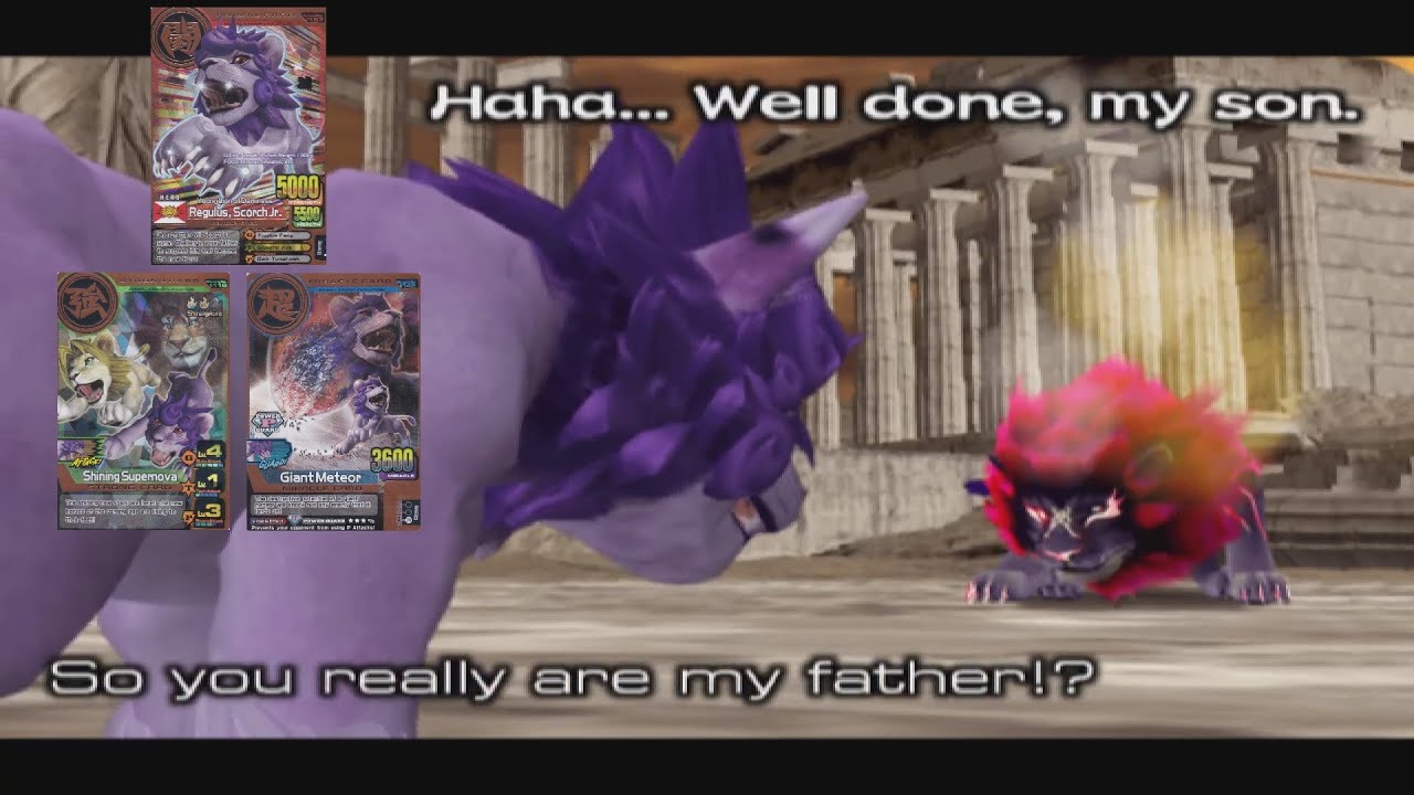 Special/Secret Scene! Regulus + Set Card in Animal Kaiser Evo 5 Solo ...