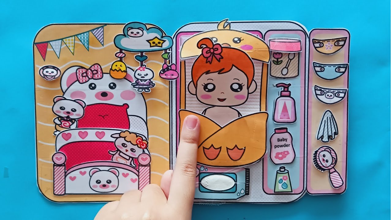 👶🍼Baby care👧💖DIY Paper doll🍓Free printable มาเล่นเกมดูแลน้องเบบี้น่ารัก ...