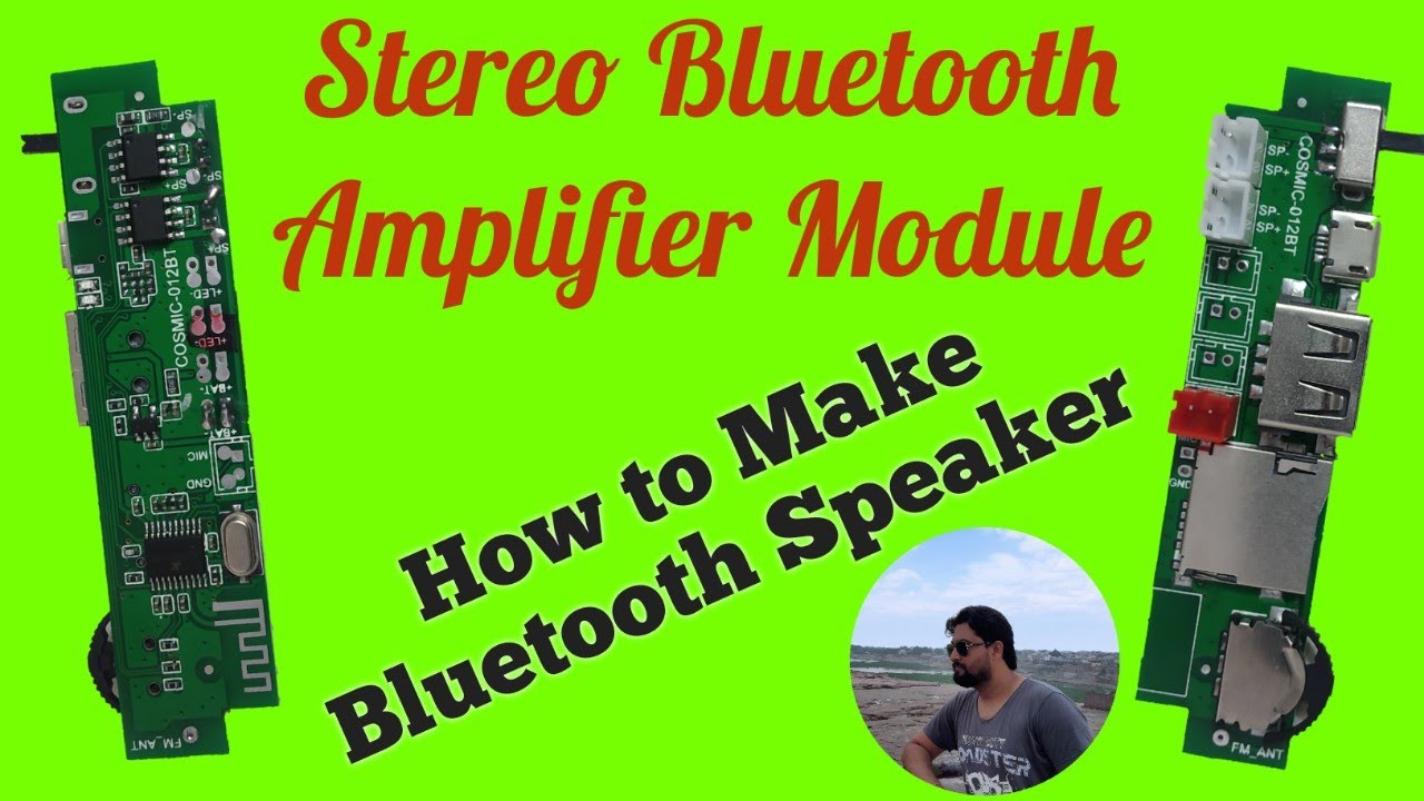 5w+5w bluetooth amplifier board How to make bluetooth speaker at home ...