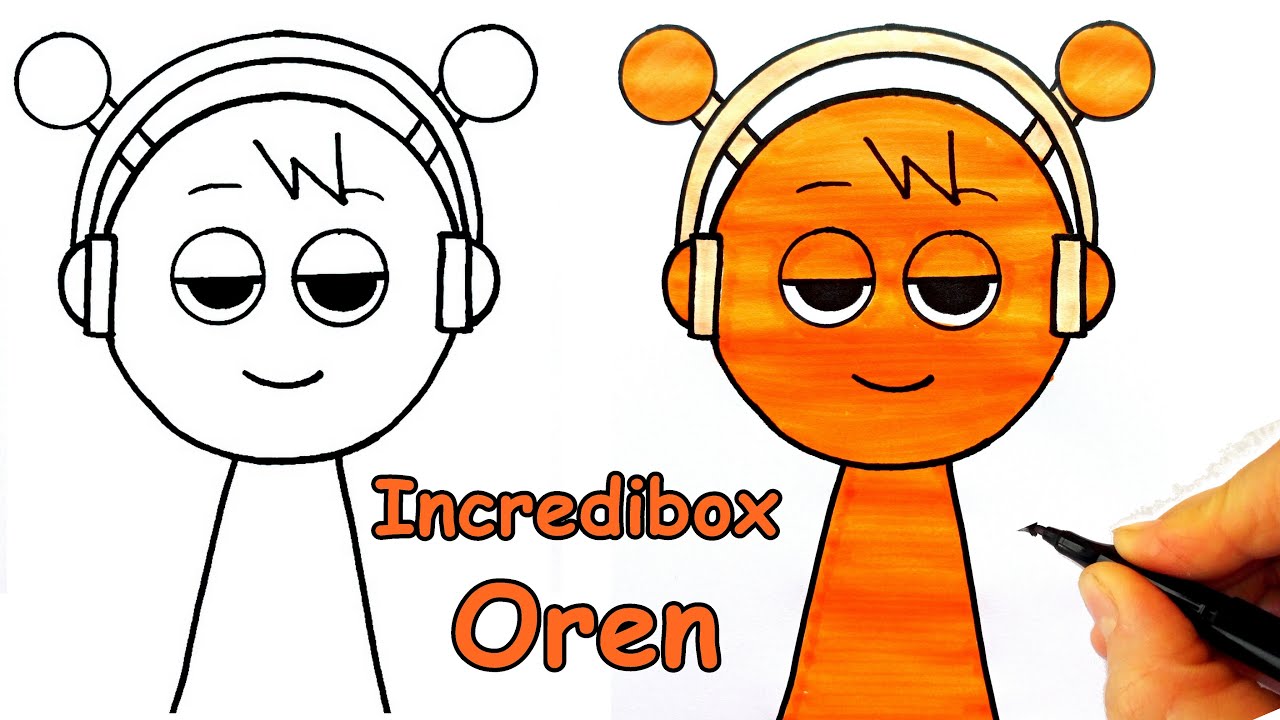 Sprunki Oren Çizimi - How to Draw Oren Sprunki | Incredibox - Oren ...