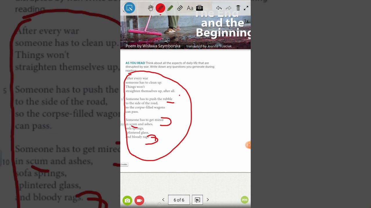 Sunday G 9 English Wed poem the end and beginning part 1 - YouTube