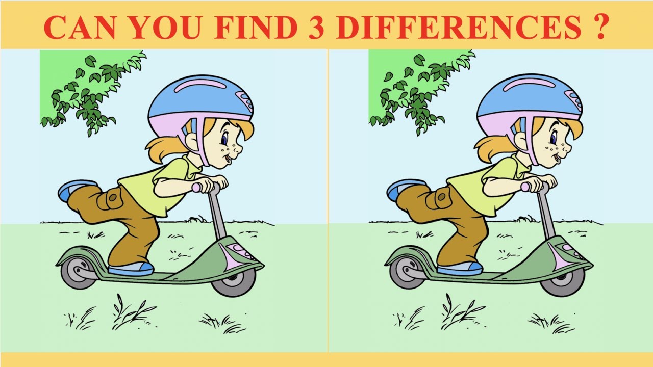 Find 3 Differences Picture Puzzle # 2 - YouTube