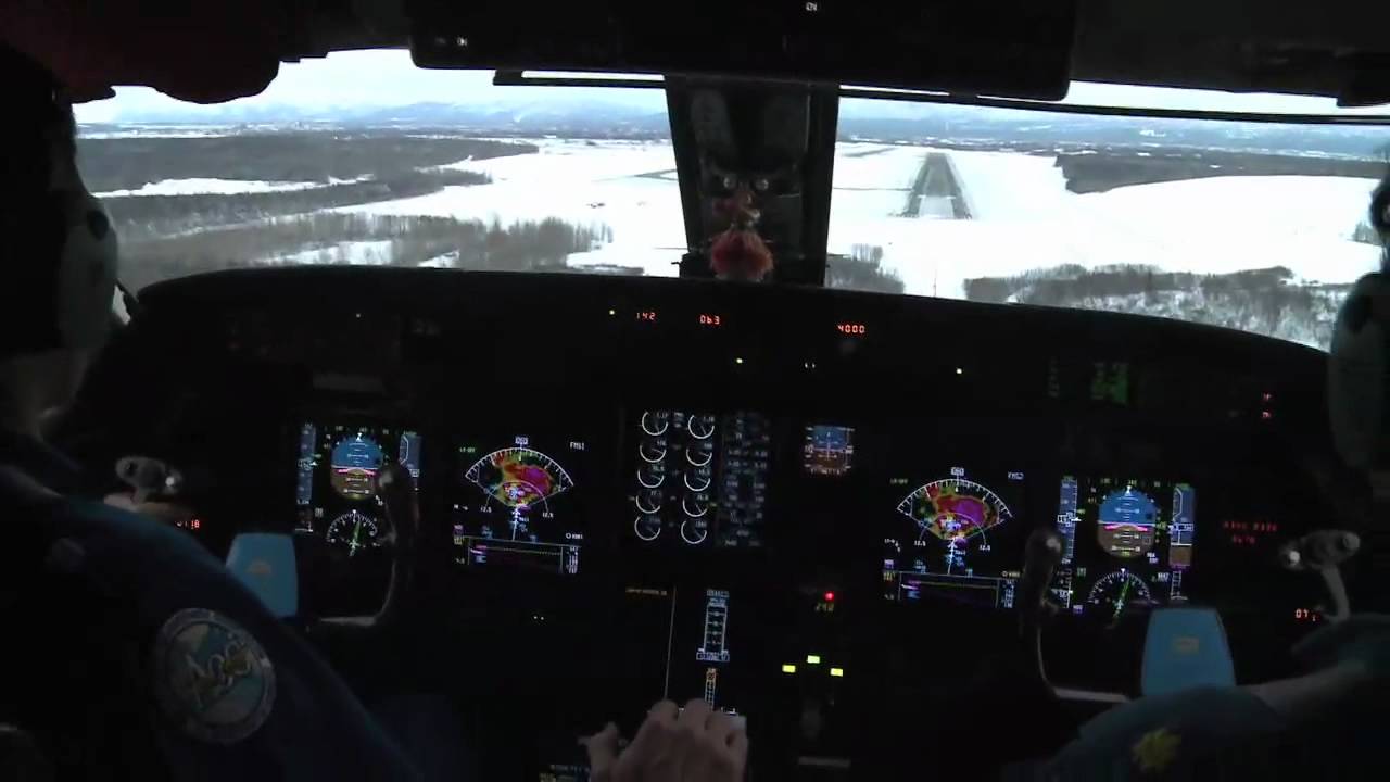 NOAA Hurricane Hunters Gulfstream G4 Landing at Anchorage, Alaska ...