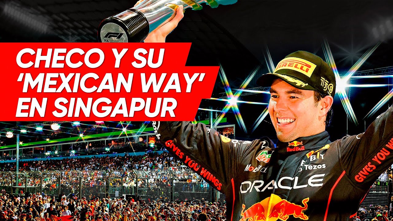 Checo y su ‘Mexican way’ en Singapur - YouTube