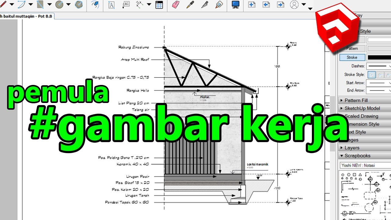 Cara Membuat Potongan Di Sketchup Cara Menambah Tekstur Khusus Ke Hot