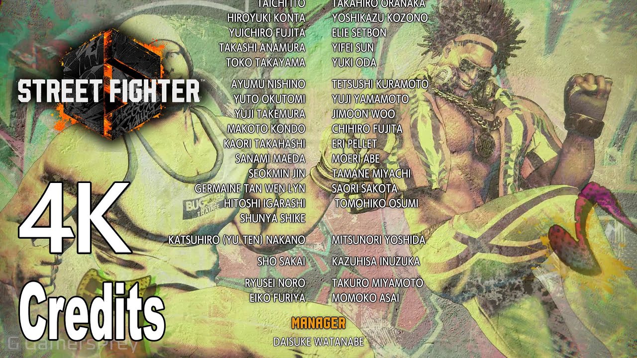 Street Fighter 6 Credits 4K - YouTube