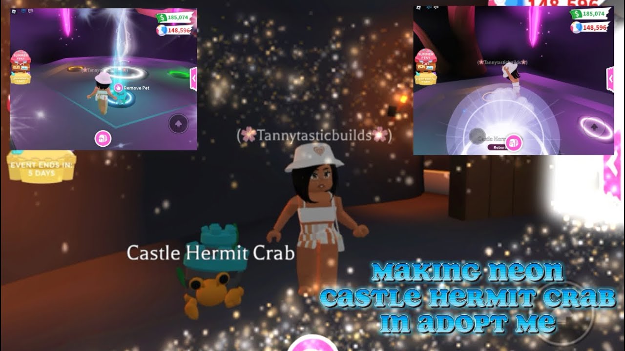 💖 Making Neon Castle Hermit Crab in Adopt Me 💖 - YouTube