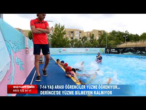 DERİNCE'DE YÜZME BİLMEYEN KALMIYOR