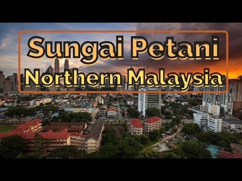 Sungai Petani Northern Malaysia drone view.Relax