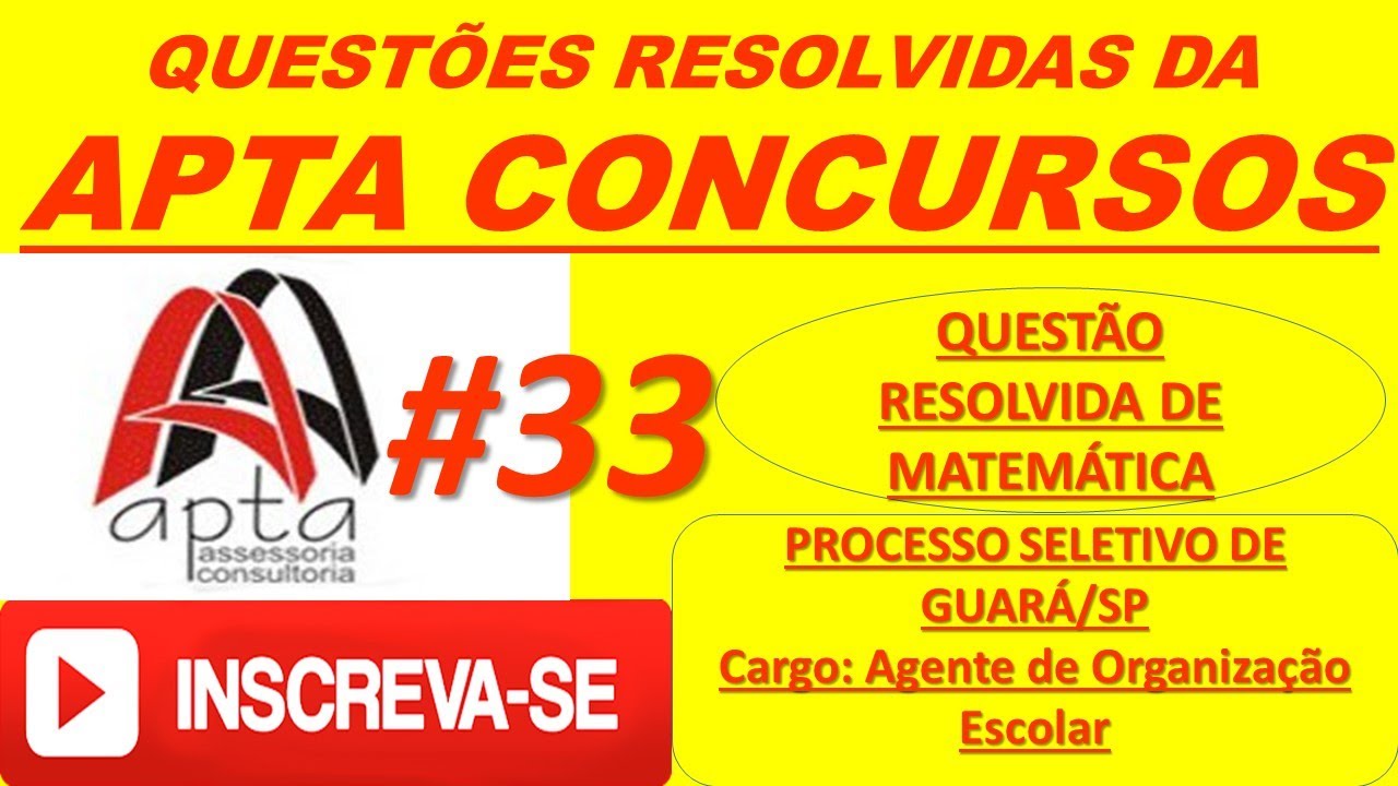 #APTACONCURSOSQUESTÕES33#APTACONCURSOSPORTUGUÊS#APTA #CONCURSOS#PÚBLICO ...