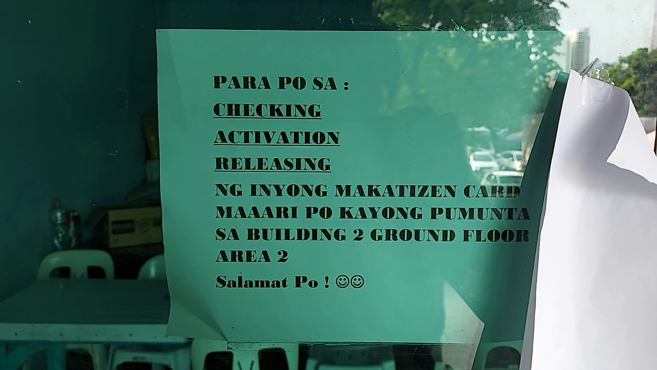 Para Sa Mga Makatizen Card Concerns And Inquiries! - YouTube