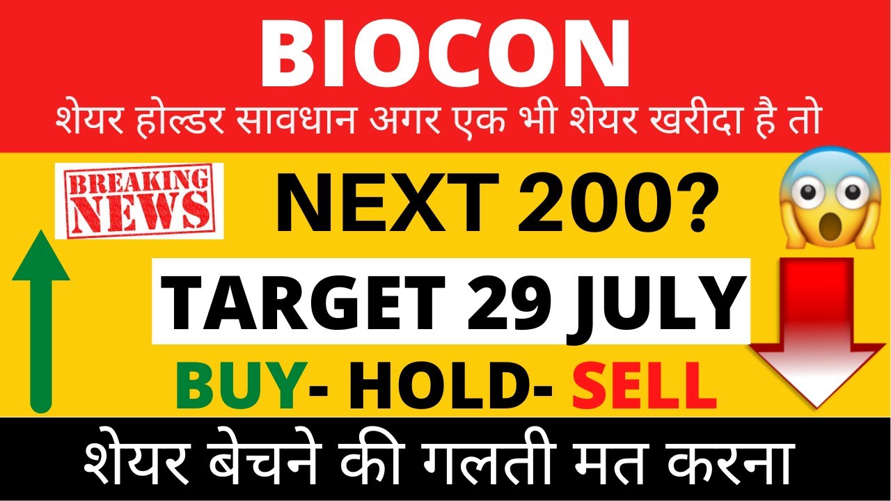 BIOCON SHARE LATEST NEWS TODAY | BIOCON SHARE PRICE TARGET TOMORROW ...
