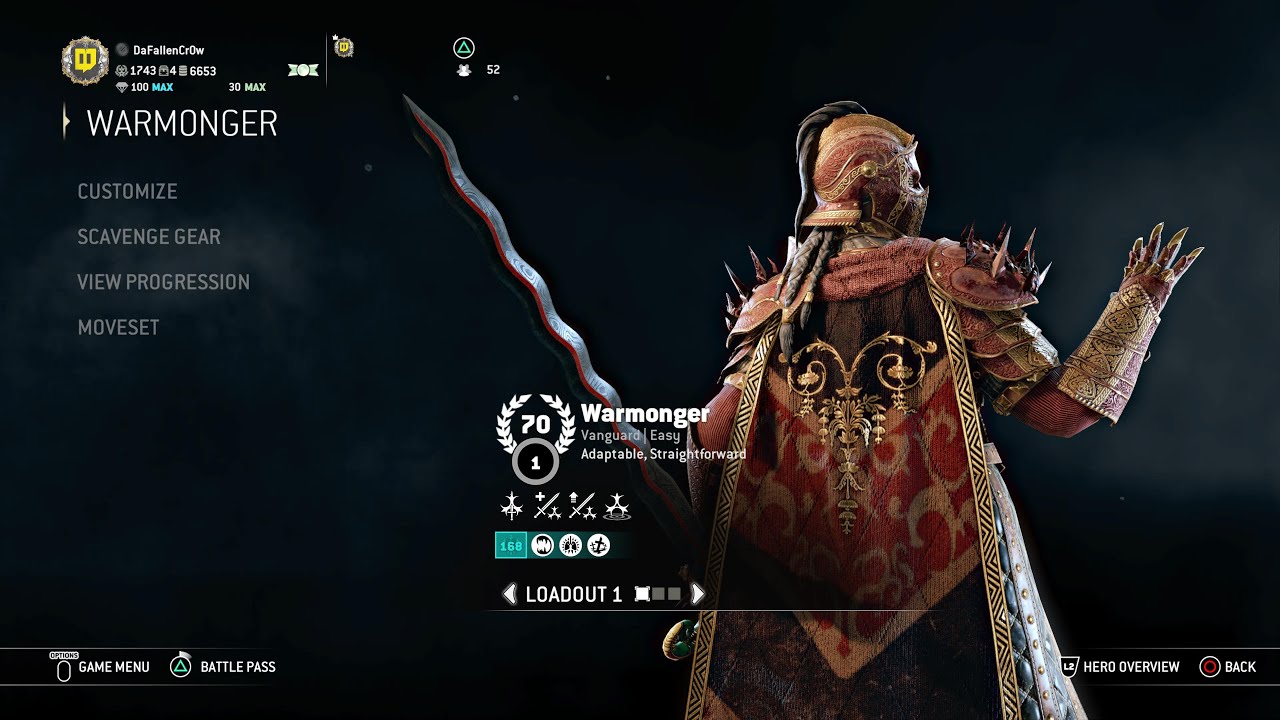 [For Honor] What 70 reps of Warmonger looks like - YouTube