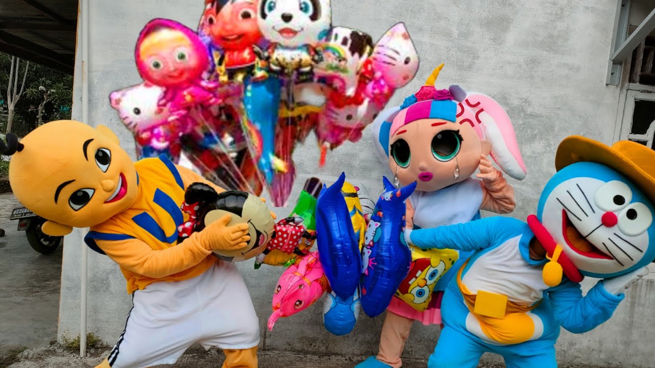 Drama Badut Lucu 🤡 LOL Nangis Kejer Rebutan Balon Karakter Untung ...