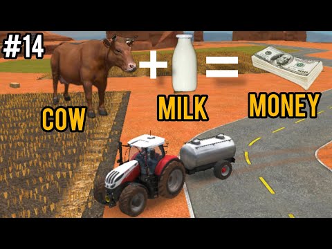 Farming simulator 18 gameplay Buy Cow, Sell milk (money) #14