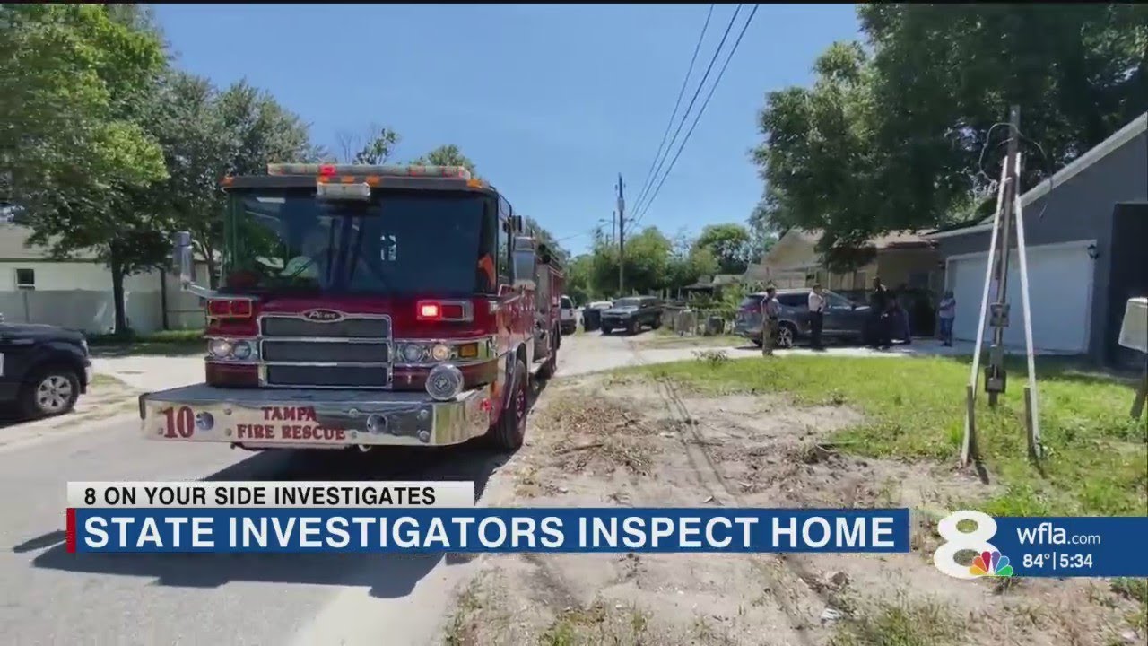 STATE INVESTIGATORS INSPECT HOME - YouTube