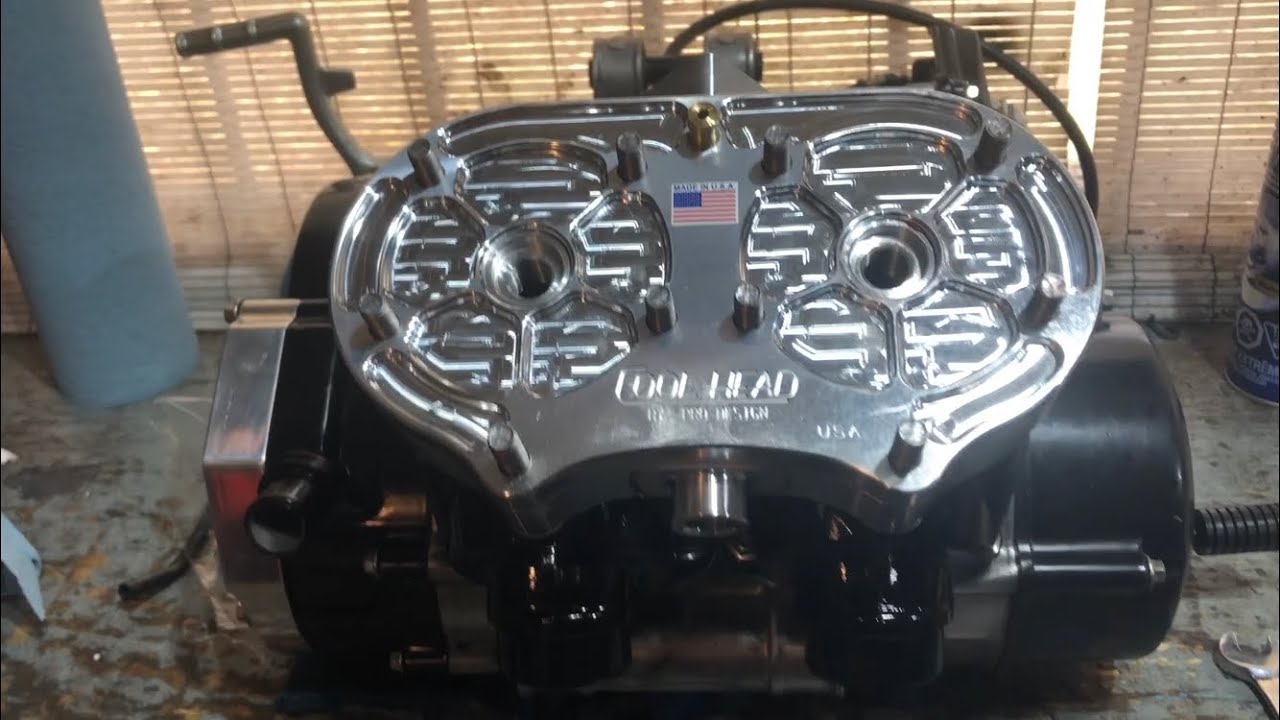 Yamaha banshee cool head install(pro design) - YouTube