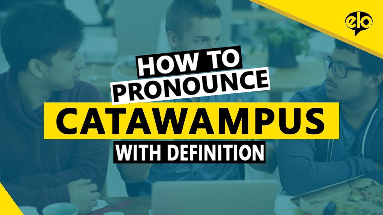 How To Pronounce Catawampus | With Definition or Examples - YouTube