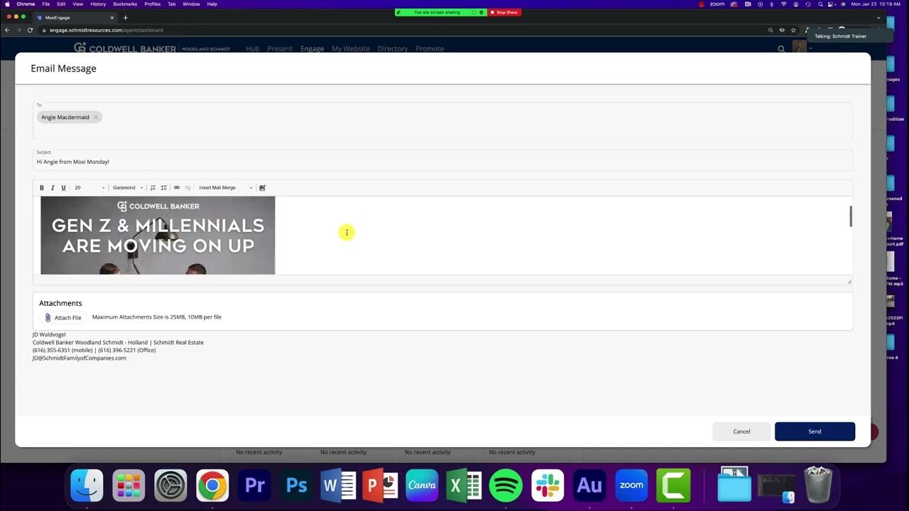 Quick Emails to Your Sphere - Moxi Monday, January 23, 2023 - YouTube
