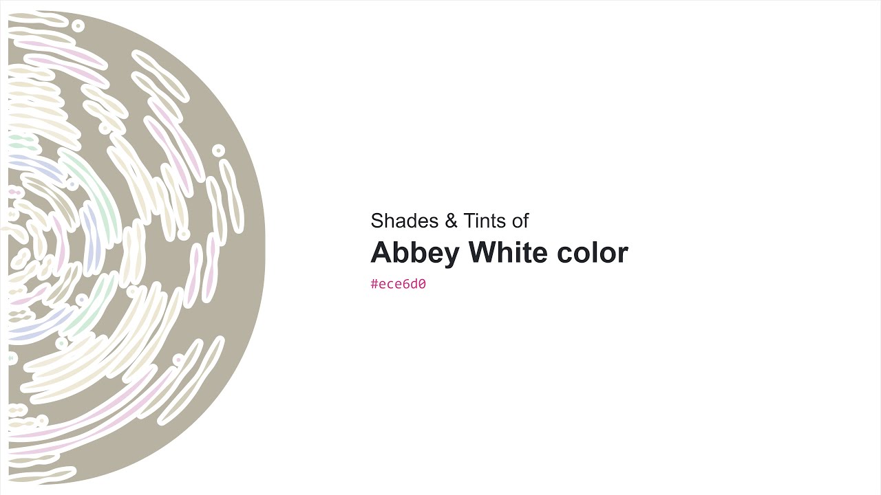Shades & Tints of Abbey White color #ece6d0 A Cool Yellow color #d1ccb8 ...