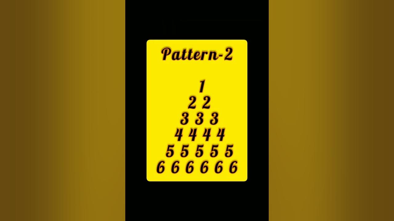 C language tutorial👨‍🏫C pattern program#coding #cprogramming - YouTube