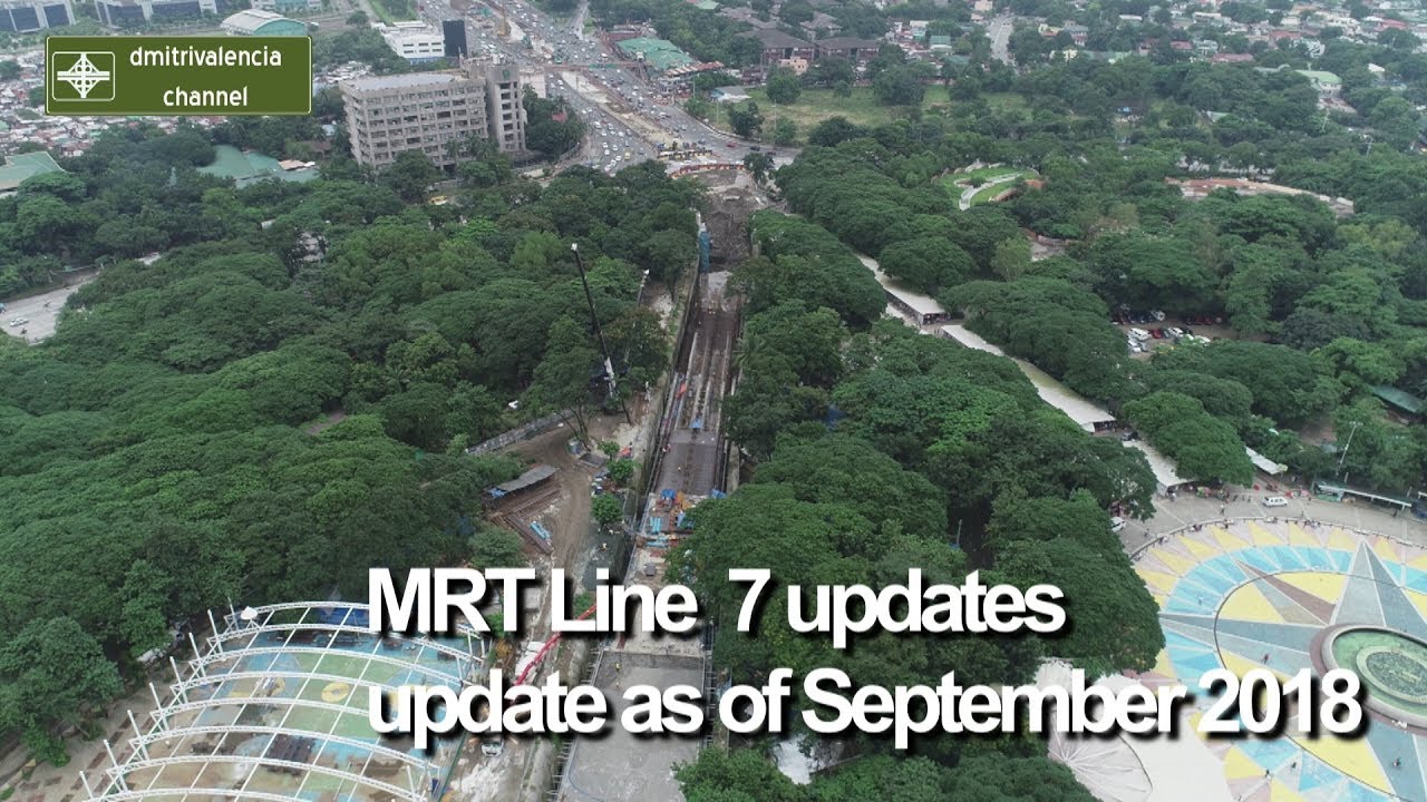 MRT Line 7 update as of September 2018 - YouTube