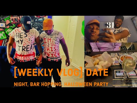 [Halloween Vlog] Date Night, Bar Hopping, Halloween Party - YouTube