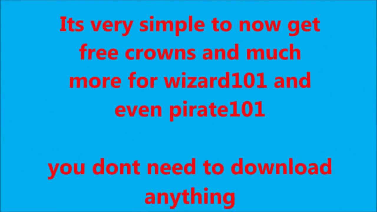 Wizard101 how to get free crowns 2015 - YouTube