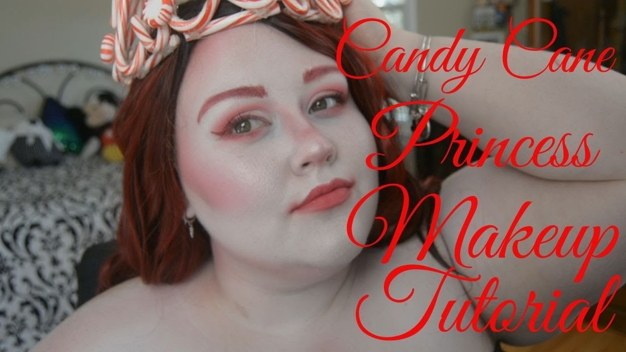 Candy Cane Princess Makeup Tutorial - YouTube
