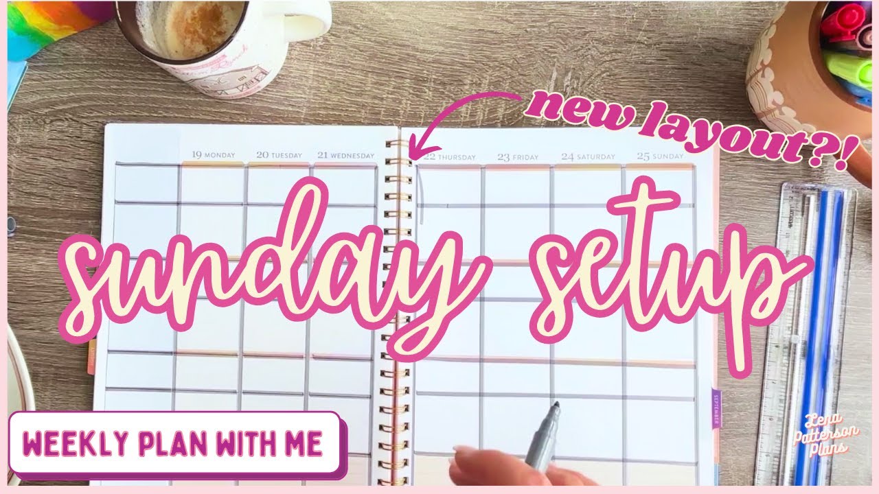 functional planning // weekly plan with me // sunday setup 💜 - YouTube
