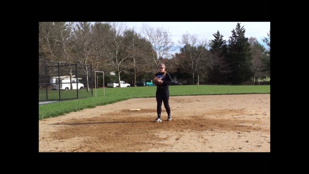 Kara Carney Class of 2016 - softball skills - 3B fielding - YouTube