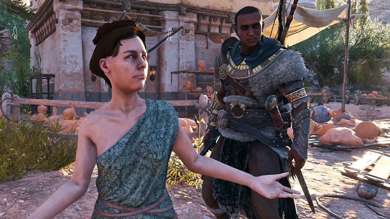 Assassins Creed Origins - Overly Expressive NPC - YouTube