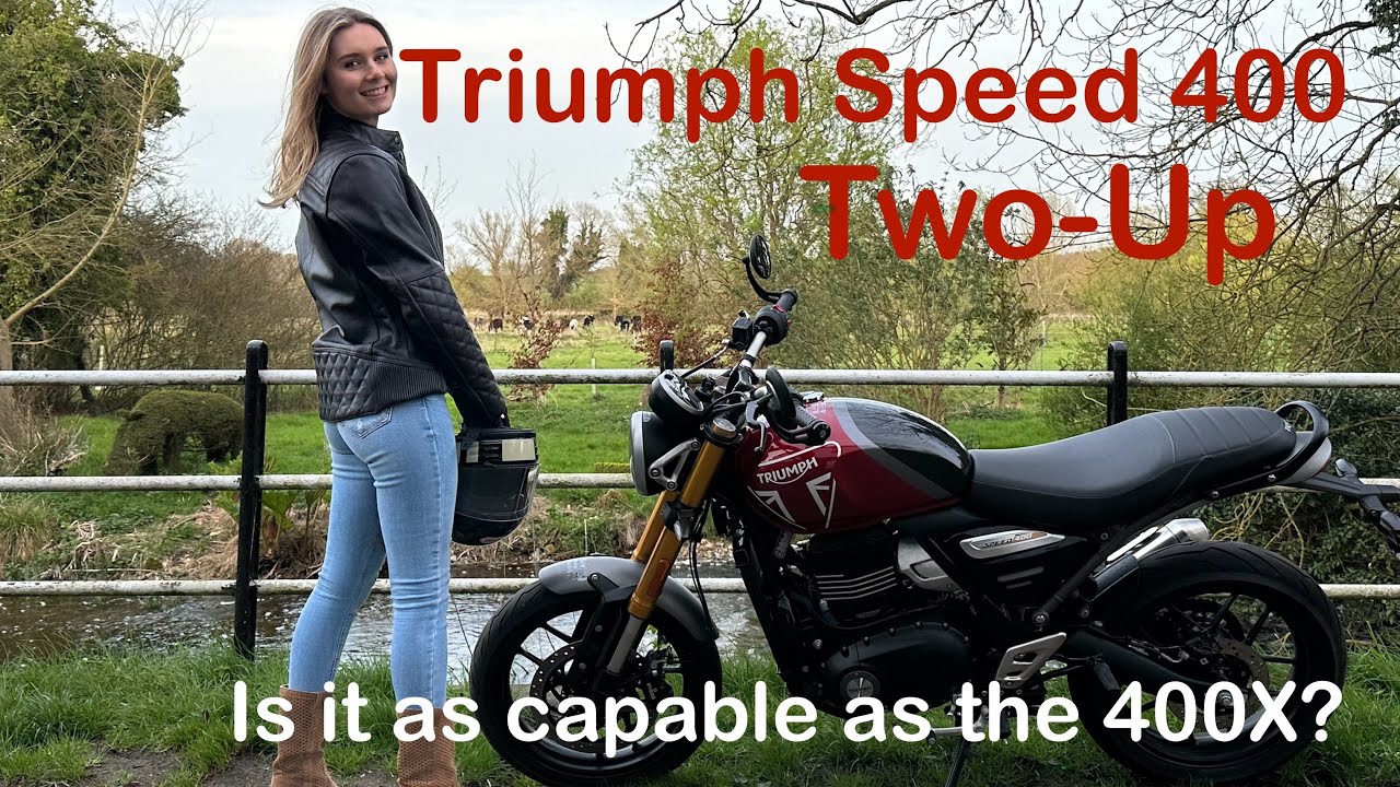 Triumph Speed 400 Two Up with Baby TAYM - YouTube