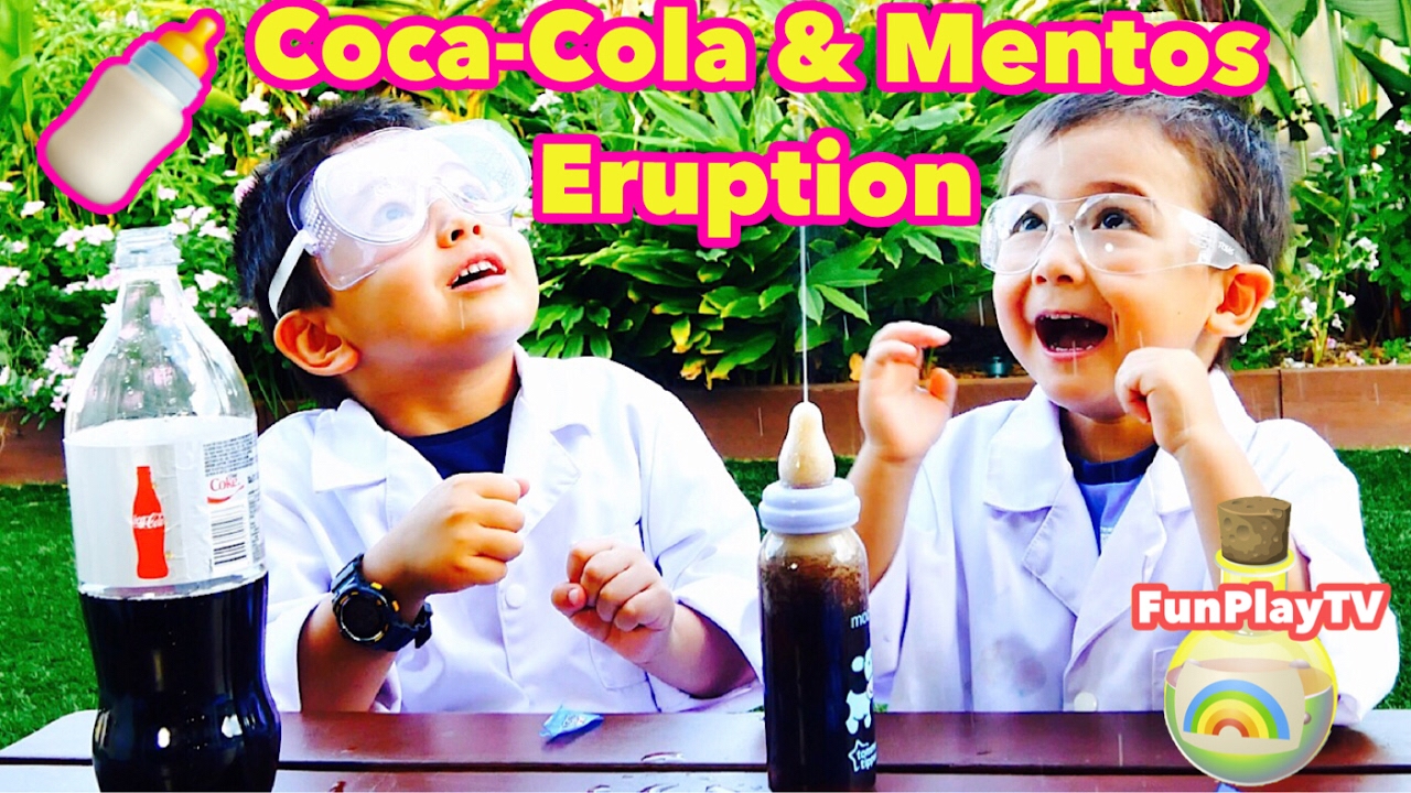 🔴 FIRST Diet Coke + Mentos Experiment in Baby Bottle - Mentos & Diet ...