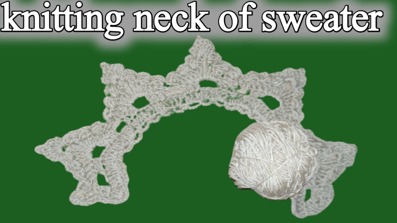 knitting neck of sweater | knitting neck design | Housheen Knittng ...