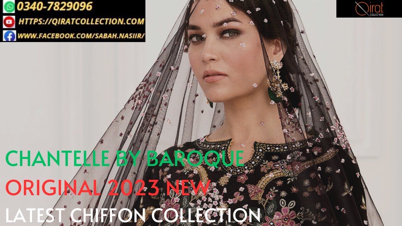 Chantelle By Baroque Original New Latest Chiffon Collection 2023 - YouTube